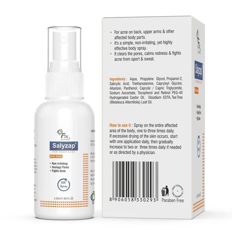 Fixderma Salyzap Body Spray 50ml
