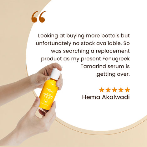 EARTH RHYTHM STRENGTHEN HAIR SERUM WITH FENUGREEK, TAMARIND FRUIT ...