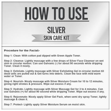 Vedicline Silver Facial Kit, Reduce Dead Cells, Impurities & Blackhead ...