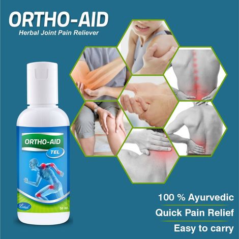 Ortho Aid Pain Relief Combo, (2) Oil 50ml Each & Spray 55g - Pack of 3