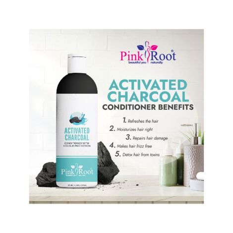 Pink Root Activated Charcoal Conditioner (200+50)ml