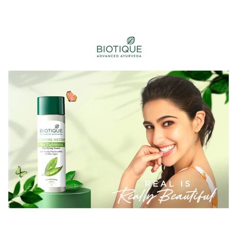 Biotique Morning Nectar Pore Tightening Purifying Toner (120 ml)