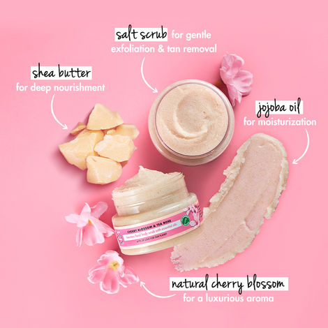 Love Beauty And Planet Exfoliating Cherry Blossom & Tea Rose Body Scrub ...