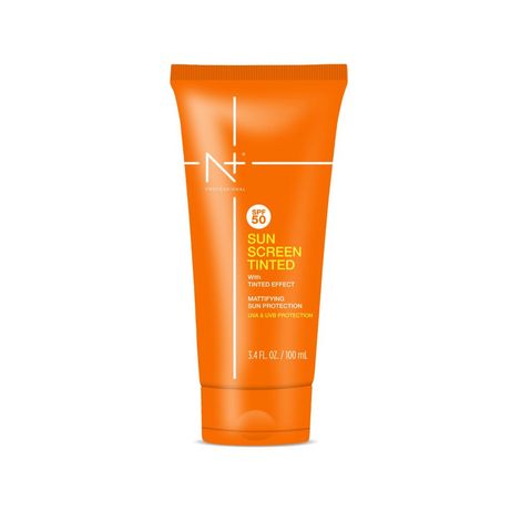 N Plus Professional Sun Screen Tinted SPF 50, Mattifying Sun Protection