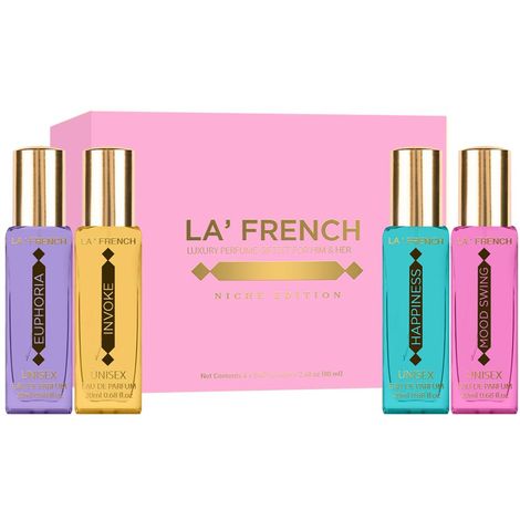 La French Mood Perfume Gift Set Luxury Scent Eau De Parfum, 4X20ml for ...