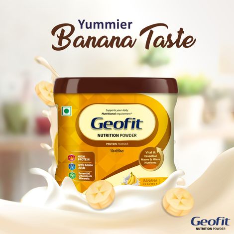 Geofit Geofit Nutrition Powder for Men & Women, Banana Flavoured 250g ...