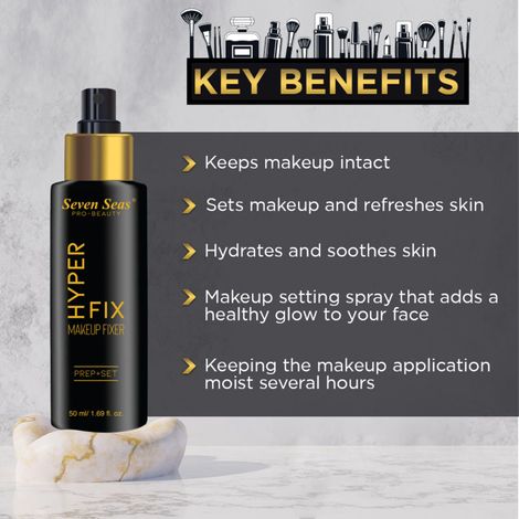 Seven Seas Hyper Fix Makeup Fixer Prep+Set After Makeup Spray