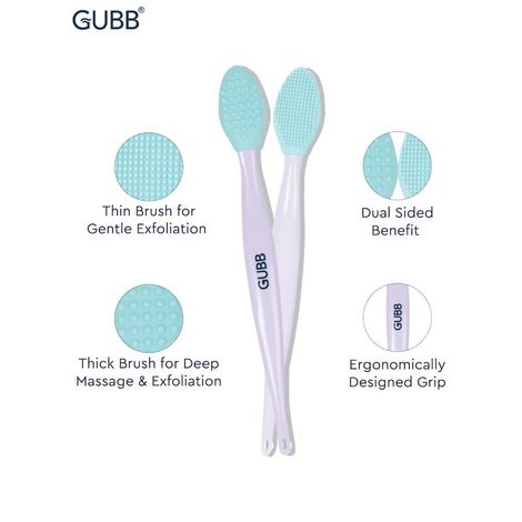 GUBB Lip Scrubber For Plump And Healthy Lips - Dual Sided Benefits ...