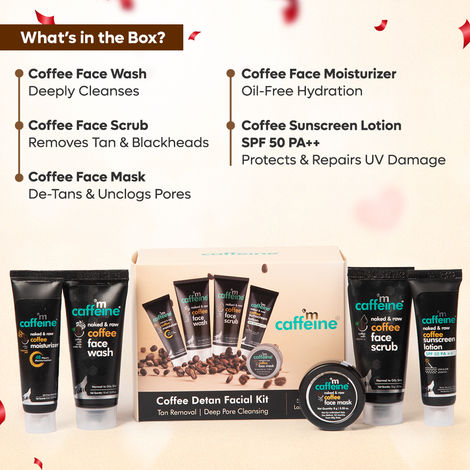 mCaffeine miniature Coffee Face De Tan Kit
