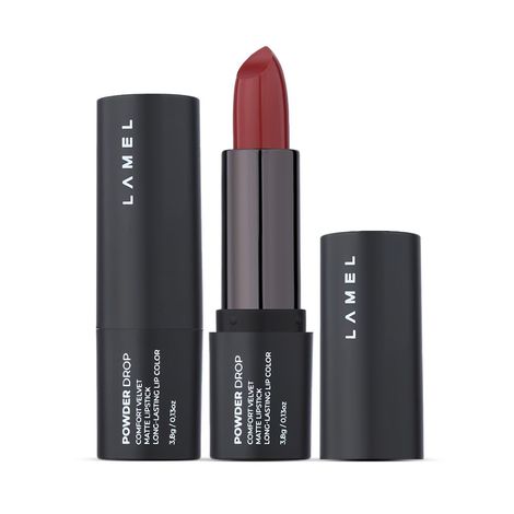 LAMEL Powder Drop Matte Lipstick 401 Cold Beige 3.8gm