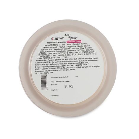 Recode Ace Of Base/Powder- Translucent Setting Powder