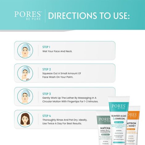 PORES Be Pure Charcoal Face Wash With Seaweed Algae | Skin Purify ...