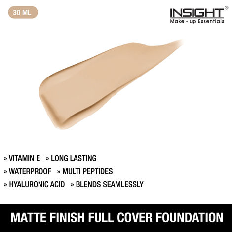 Insight Cosmetics Matte Finish Full Cover Foundation Mn16 30 ml
