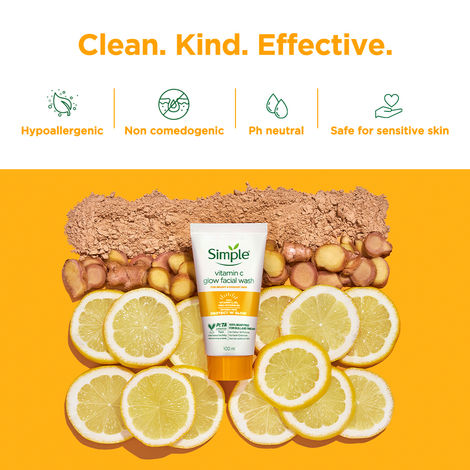 Simple Protect N Glow Vitamin C Glow Facial Wash 100ml