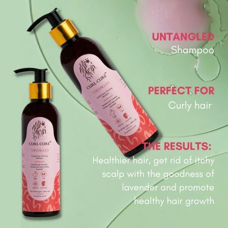 Curl Cure Untangled - Shampoo with Coconut and Lavender | 100% Sulphate ...