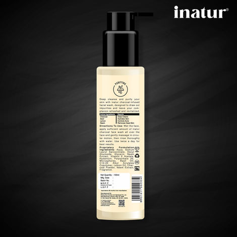 Inatur Charcoal Face Wash (100 ml)