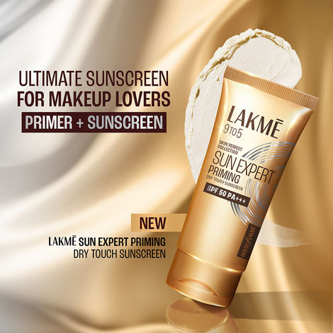 Lakme Sun Expert Primer + Sunscreen, SPF 50 PA+++ for UVA/B, mattifying ...