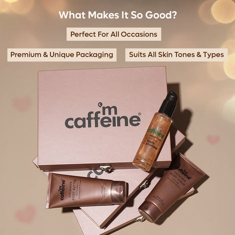 mCaffeine Shimmer & Glow Body Gift Kit (405 ml)