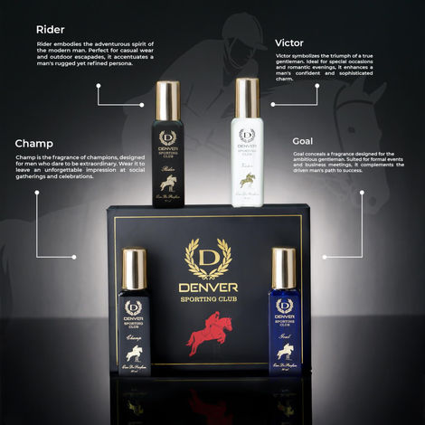 DENVER Sporting Club Gift Set for Men - Rider, Victor, Champ, Goal ...
