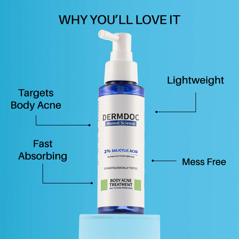 DERMDOC by Purplle Target & Treat Body Acne Kit (Combo of 2) | 2% ...