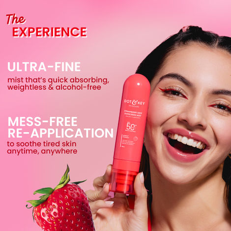 Dot & Key Strawberry Dew Sunscreen Mist SPF 50+, PA+++