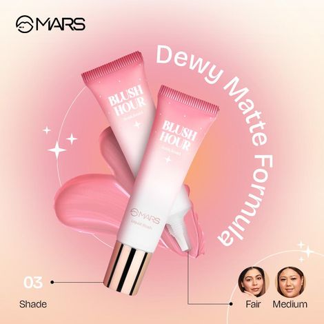 MARS Liquid Blush Hour | Dewy-Matte Finish | Highly Pigmented ...