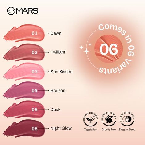 MARS Liquid Blush Hour | Dewy-Matte Finish | Highly Pigmented ...
