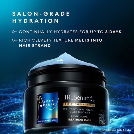 TRESemme Hydra Matrix Treatment Mask | Polyglutamic Acid for 100H ...