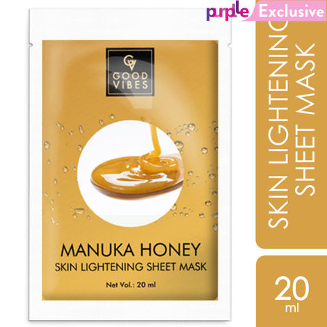 Buy Good Vibes Brightening Sheet Mask - Rice (20 ml) Online | Purplle