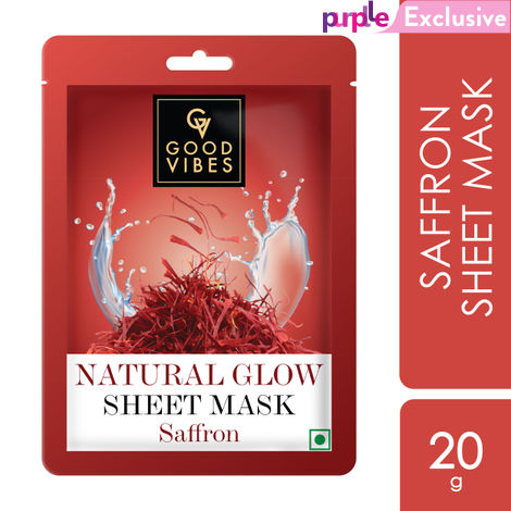 Buy Good Vibes Brightening Sheet Mask - Rice (20 ml) Online | Purplle