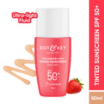 Dot & Key Strawberry Dew Tinted Sunscreen SPF 50++++ 01 Porecelain 50ml