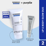 DERMDOC Lip & Body Glow Duo (Combo of 2) | Hya-Bright Body Lotion (180 ...