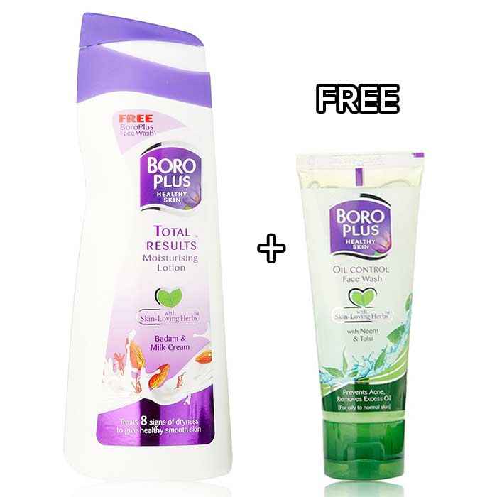 Boroplus Total Results Moisturising Lotion Badam & Milk Cream (300 ml ...