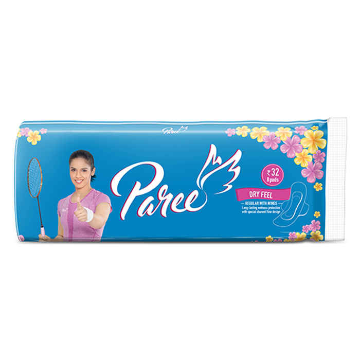 Paree Dry Feel With Wings (Pack Of 8 Pads)