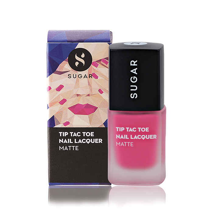 SUGAR Tip Tac Toe Nail Lacquer - 027 Pinky Promise (Matte Hot Pink)