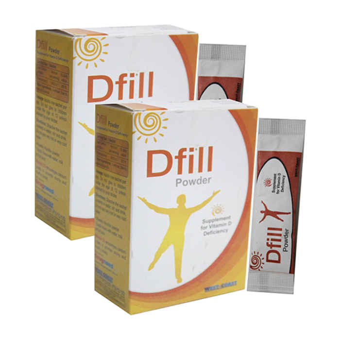 WestCoast Dfill Powder Pack Of 2 Supplement For Vitamin D Deficiency