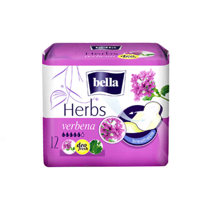 Bella Herb Sanitary Napkin With Verbena 12 Pcs