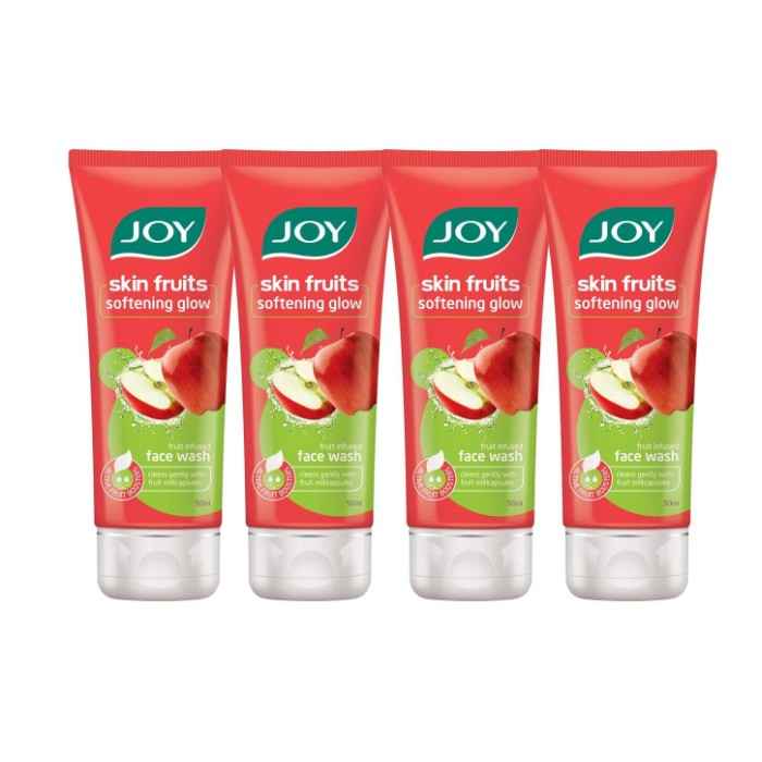 Joy Skin Fruits Softening Glow Face Wash (Apple)(Pack of 4 x 50 ml)
