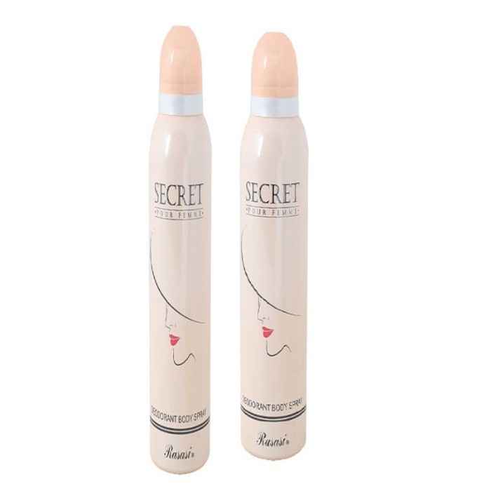 Buy Rasasi Secret Pour Femme Body Spray For Women Combo Set (Set Of 2 ...
