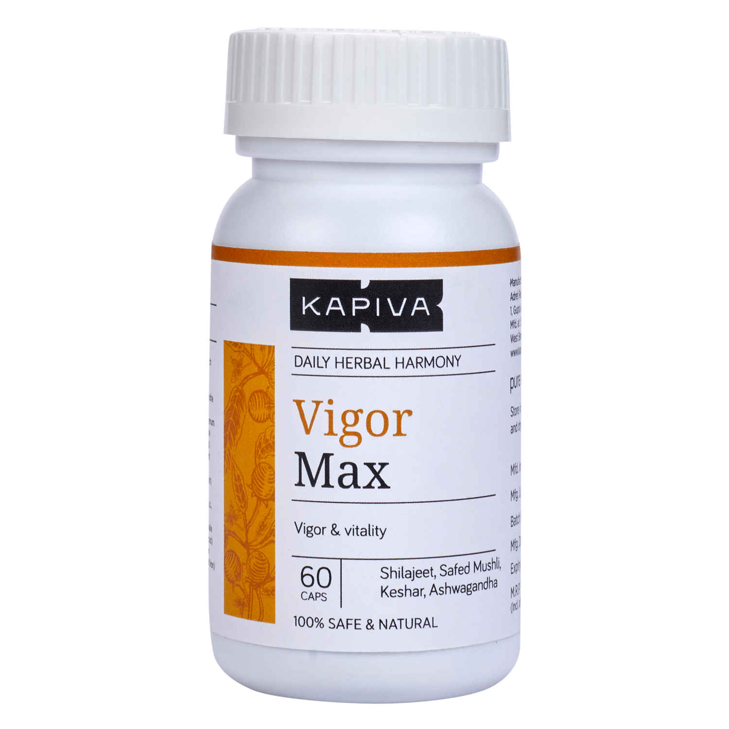 Kapiva Vigor Max Capsules - 60 Caps
