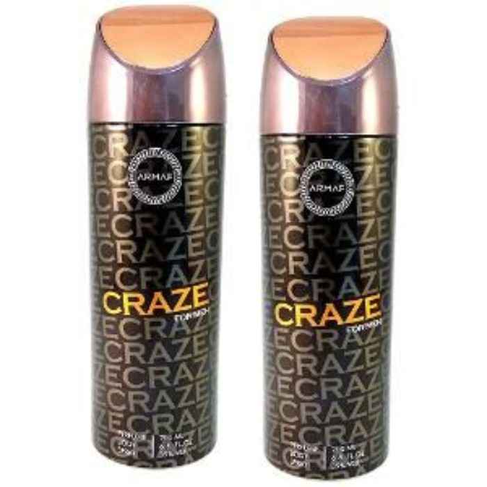 Buy Armaf Craze For Men Perfume Body Spray For Men (Set of two ) (400 ...