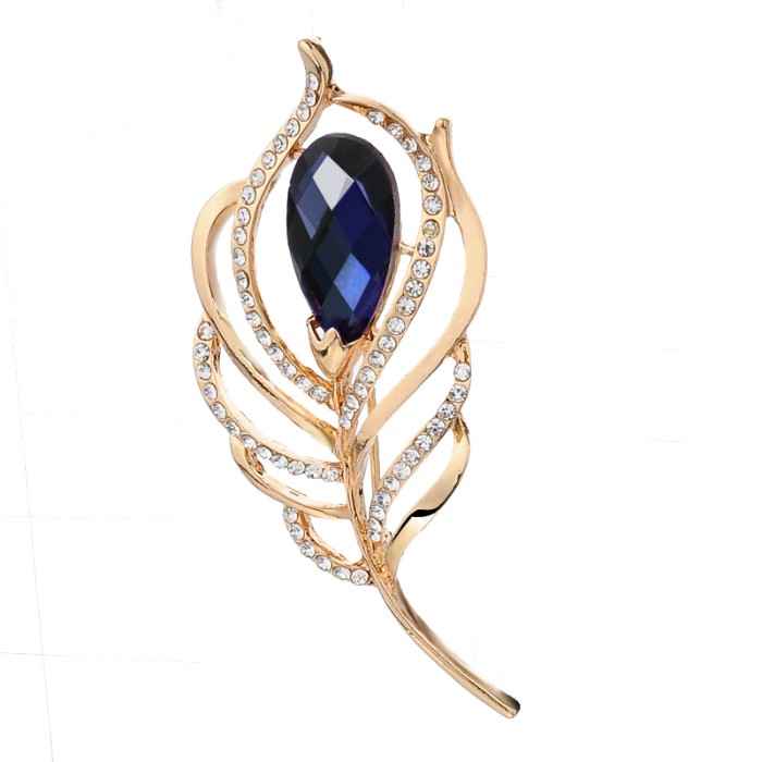 Buy Crunchy Fashion Women Golden Broaches Online | Purplle