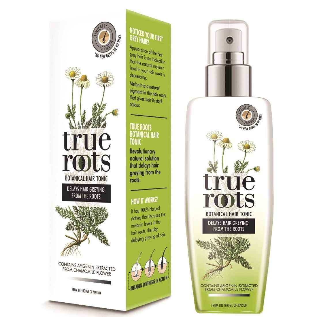 True Roots Botanical Hair Tonic to Delay Hair Greying (150 ml)