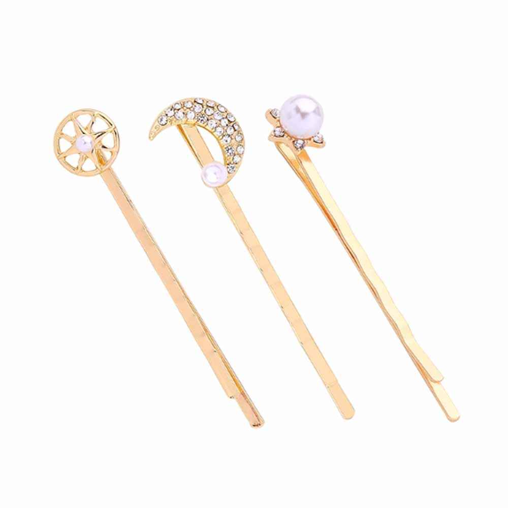 Buy Ferosh Estrella Golden Galaxy Hair Pins Set (Set of 3 Pins) Online ...