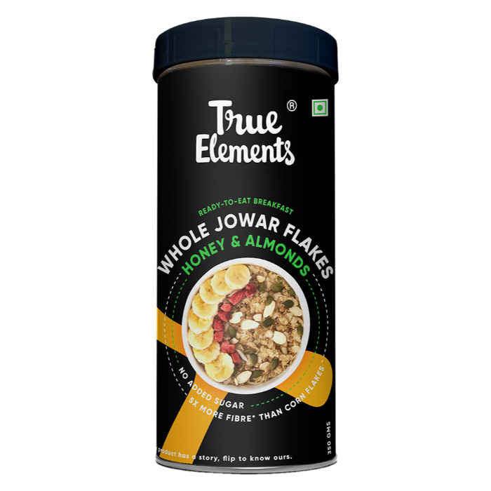 True Elements Jowar Flakes with Honey And Almonds (400 g)