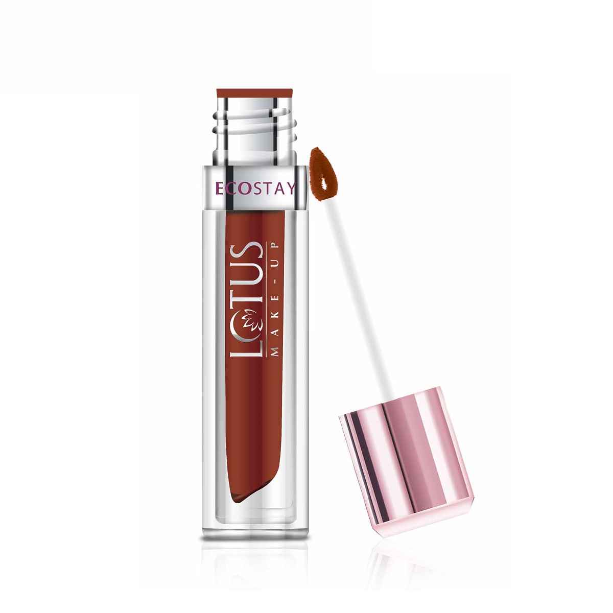 Buy Lotus Makeup Ecostay Matte Lip Lacquer Magical Brown (4 g) Online ...