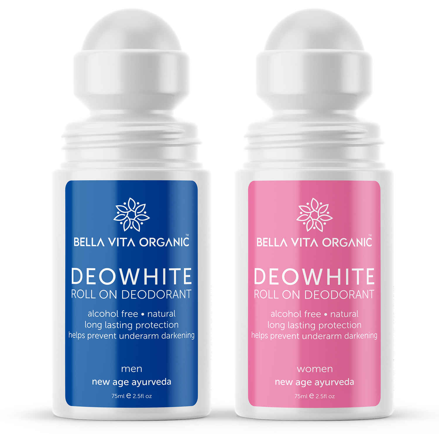 Bella Vita Organic DeoWhite Natural Under Arm Skin Whitening Roll-On ...