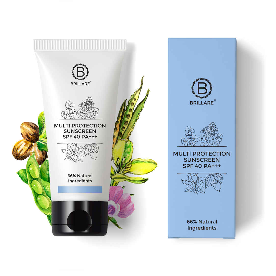 Buy Brillare Multi Protection Sunscreen SPF 40 (50 g) Online | Purplle