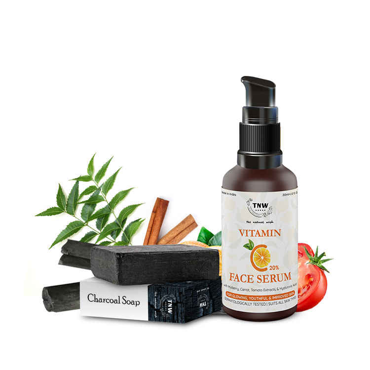 Buy TNW - The Natural Wash Vitamin C Face Serum & Charcoal Soap Combo ...