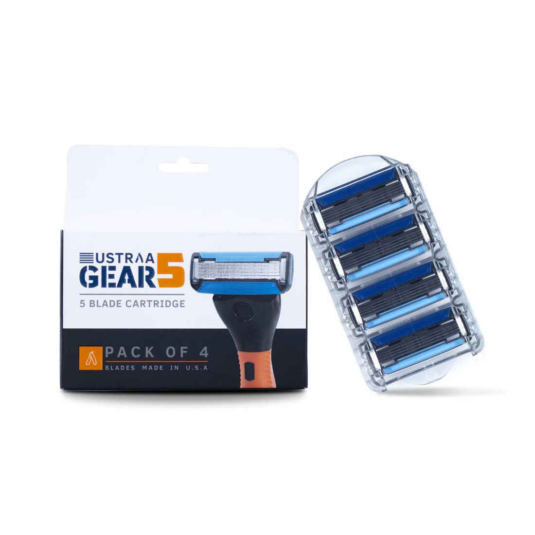 Buy USTRAA Razor Blades - Set of 4 Cartridges - 5-blade Cartridge with ...